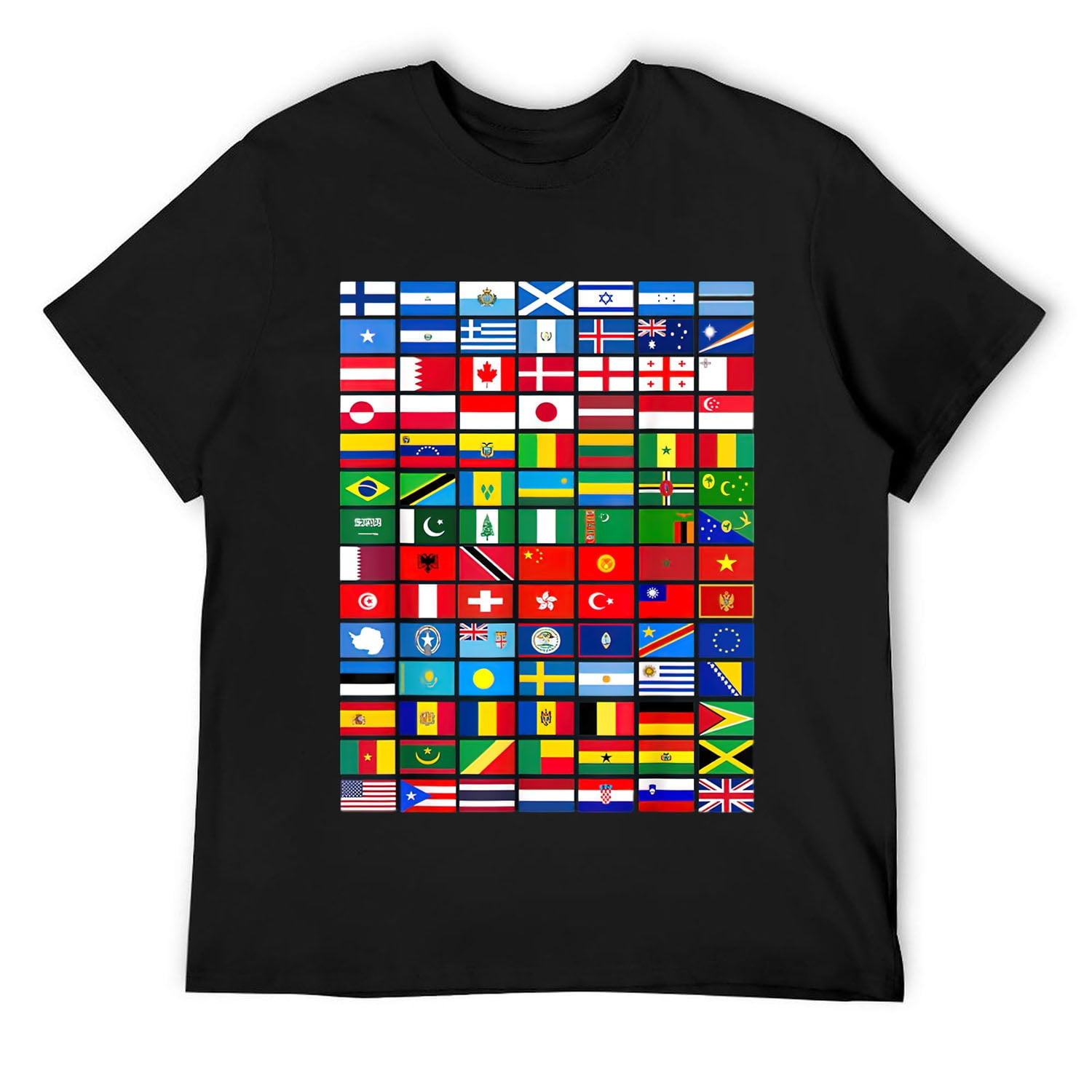 Flags of the Countries of the World, International T-Shirt - Walmart.com