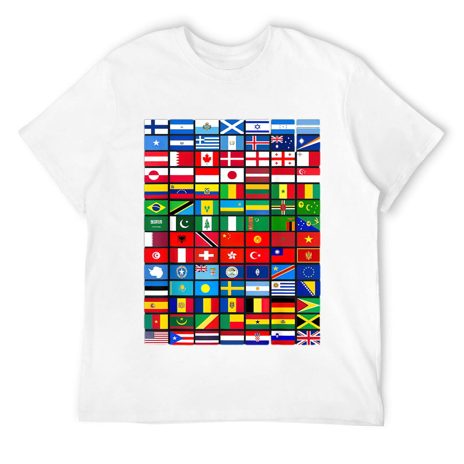 Flags of the Countries of the World, International T-Shirt - Walmart.com