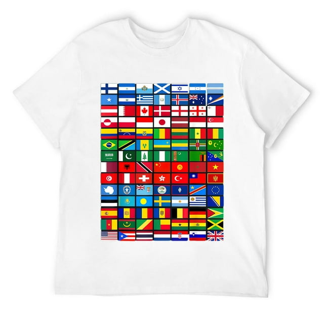 Flags of the Countries of the World, International T-Shirt - Walmart.com