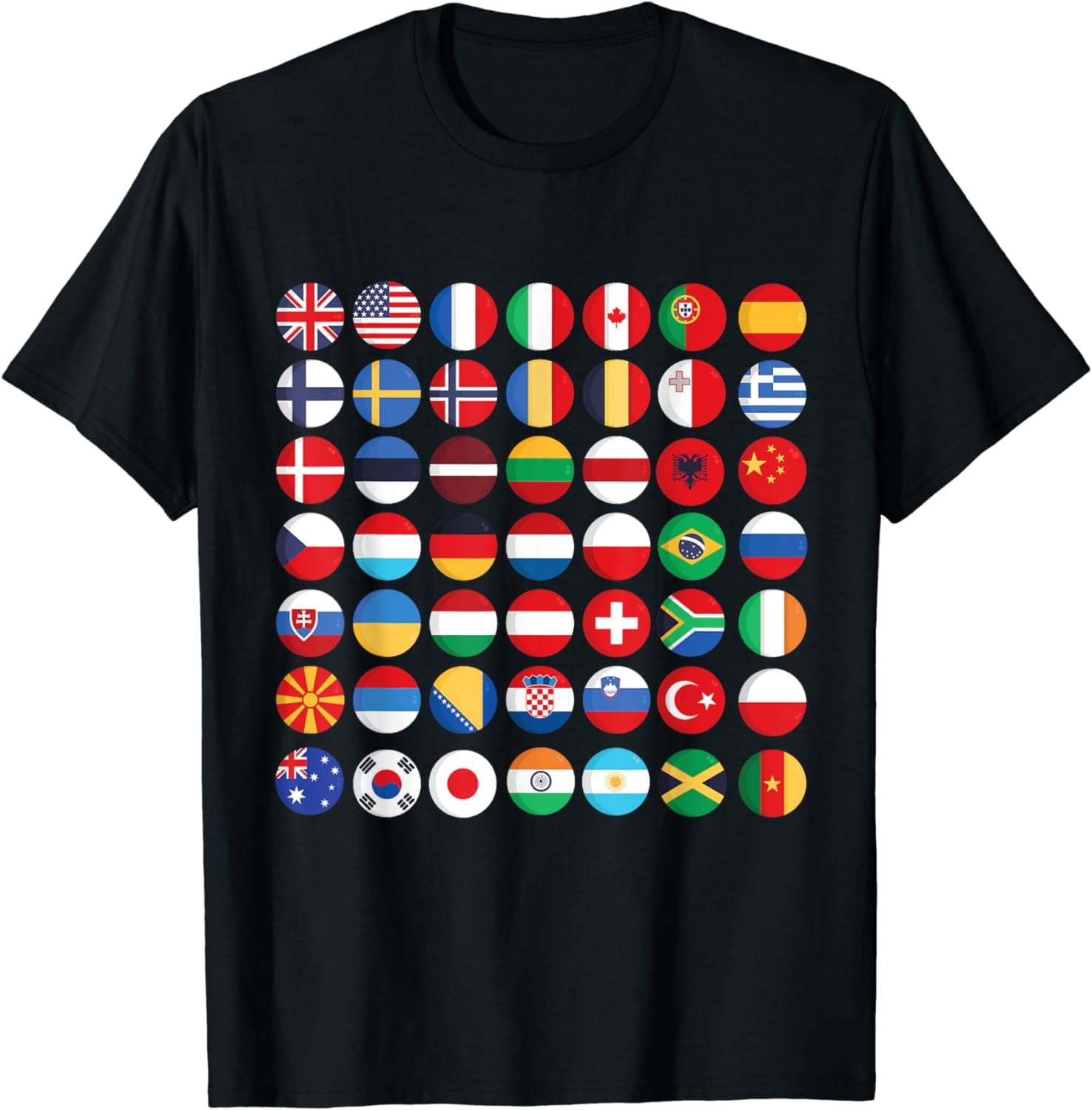 Flags of the Countries of the World,International flag T-Shirt ...