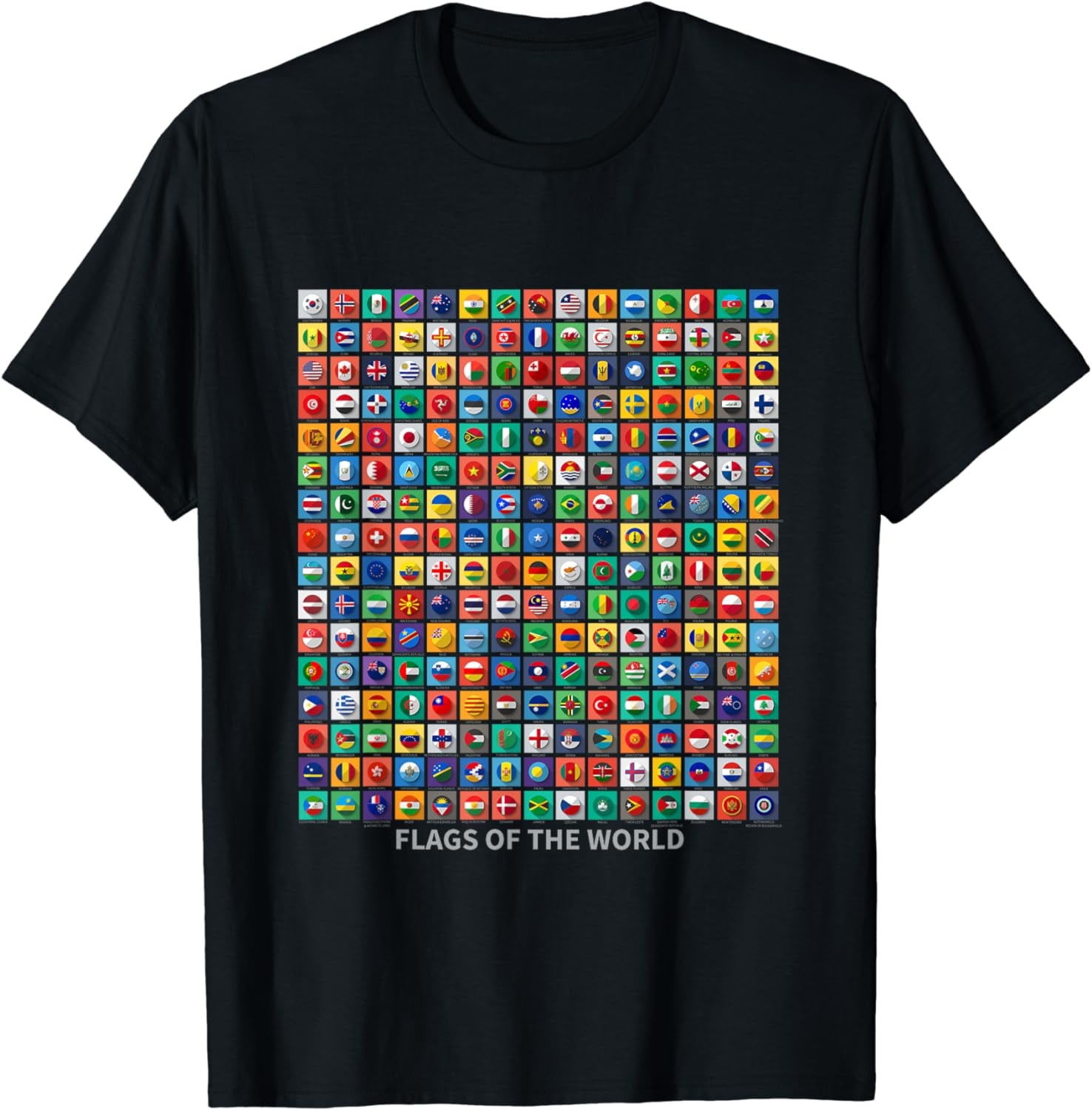 Flags of the Countries of the World Outfit Graphic Designs T-Shirt - Walmart.com