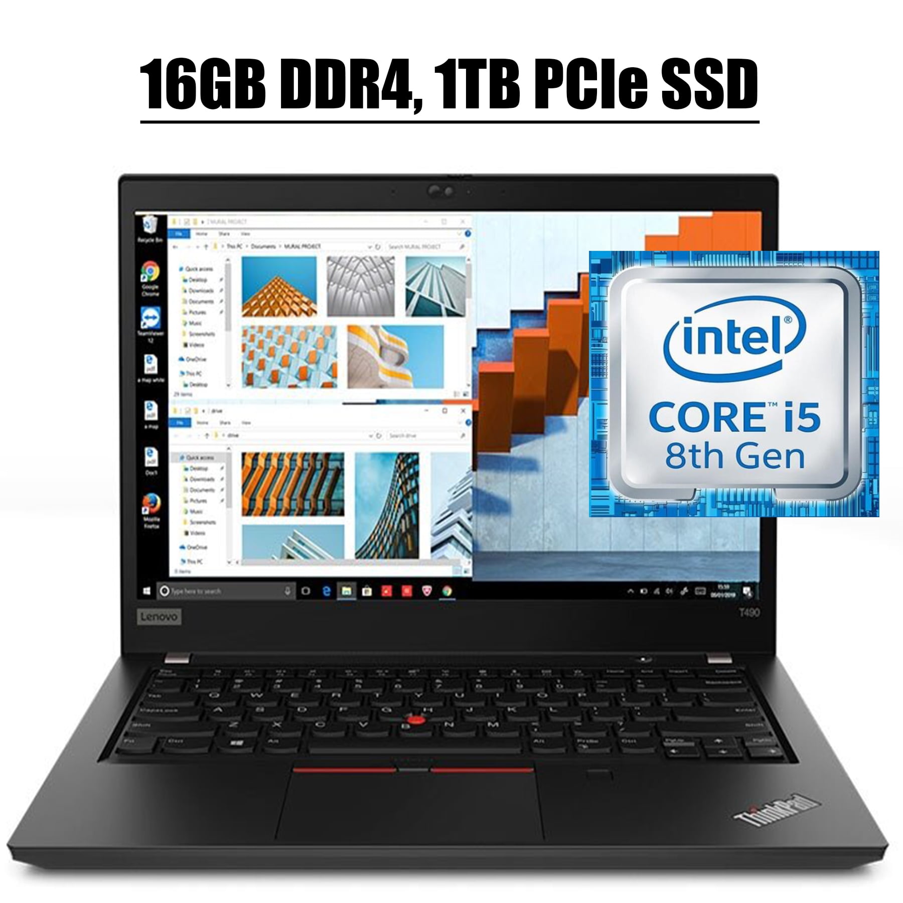 Flagship 2020 Lenovo ThinkPad T490 Laptop 14" Full HD IPS Display Intel ...