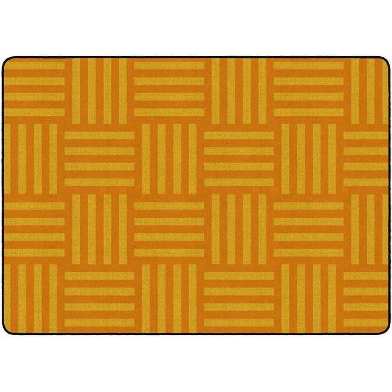 Flagship Carpets FE386-32A 6 x 8 ft. 4 Hashtag Tone on Tone Rug, Orange ...