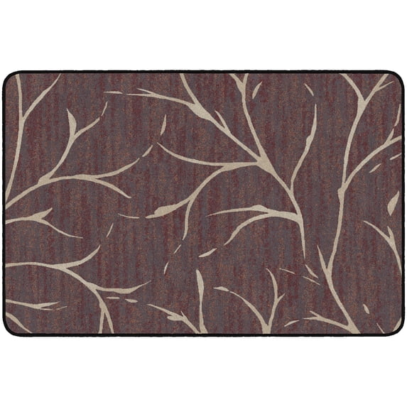 Flagship Carpets Printed Rug, Moreland, 4'H x 6'W, Plum Wine - Walmart.com