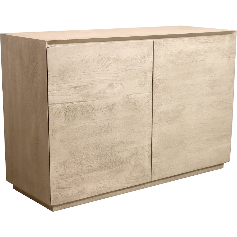 Flagstaff 2-Door Solid Wood Sideboard in Stone Natural Finish - Walmart.com