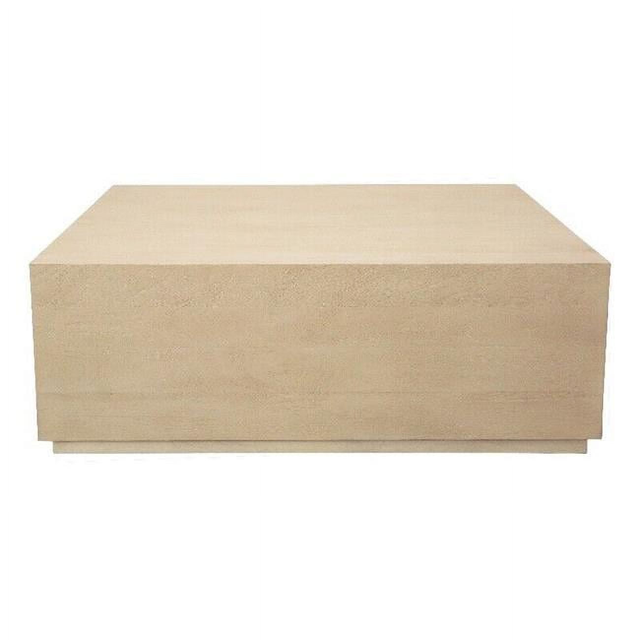 "Flagstaff 48"" Square Solid Wood Coffee Table in Stone Natural Finish ...