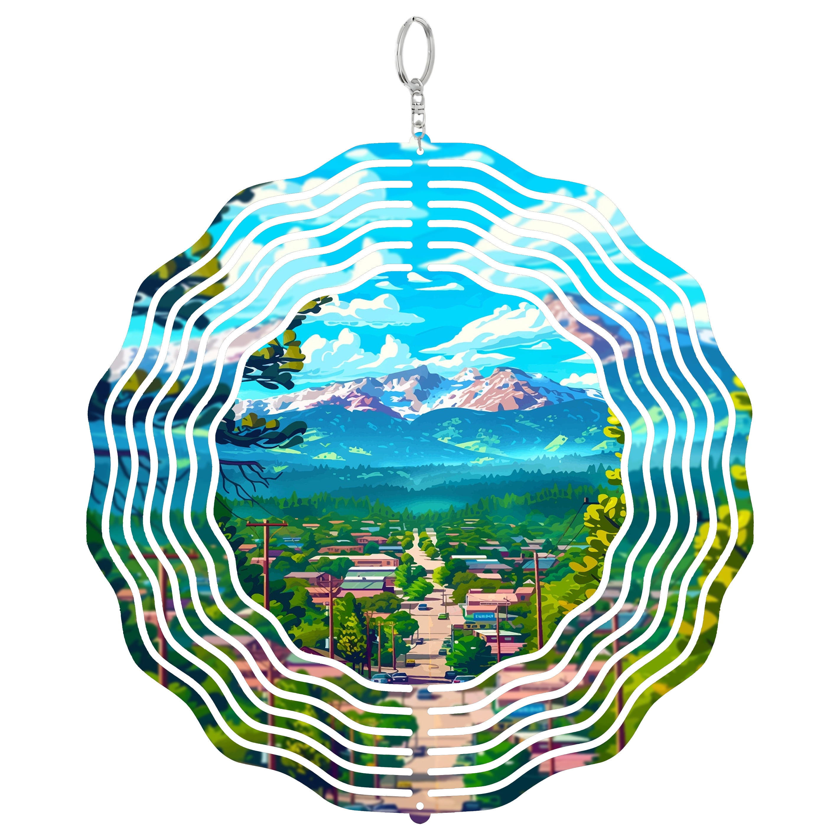 Flagstaff Arizona 3D Wind Spinner Stainless Steel Kinetic Yard Art ...