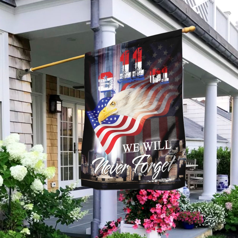 Flagwix 9 11 Never Forget Eagle Patriot Day. 9-11-01. We Will Never ...