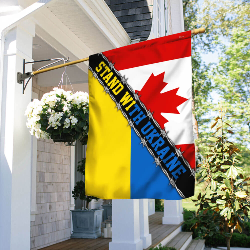 Flagwix Stand With Ukraine, Canada Ukraine Flag THB3781Fv1 Ukraine ...