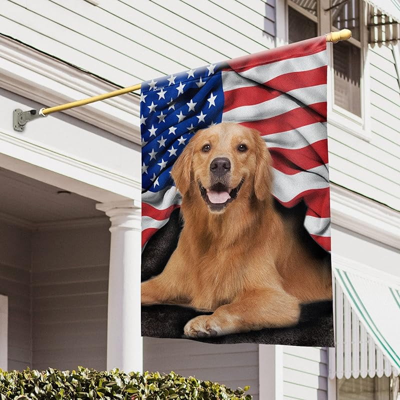 Flagwix Three Labrador Retriever Dogs, Patriot American Dog Flags ...