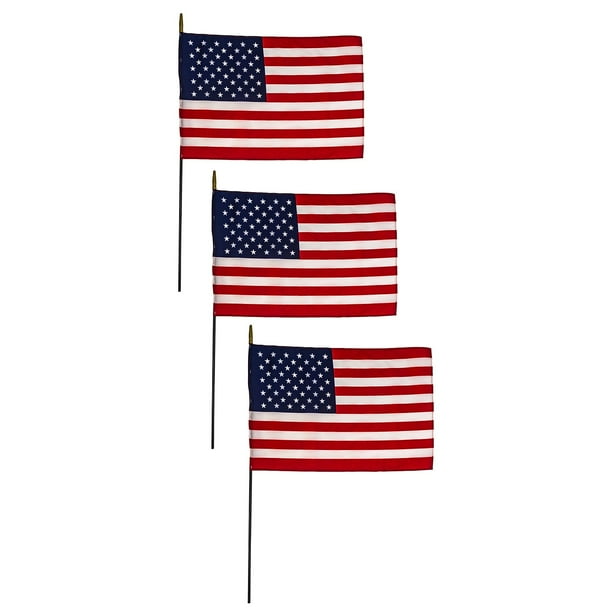 Flagzone 16 x 24 in. Nylon US Class Flag, Pack of 3 - Walmart Business ...