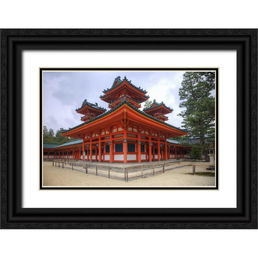 Flaherty, Dennis 18x13 Black Ornate Wood Framed with Double Matting ...