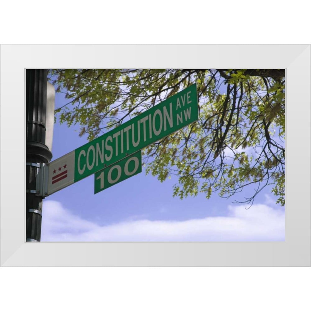 Flaherty, Dennis 24x17 White Modern Wood Framed Museum Art Print Titled - Washington DC ...