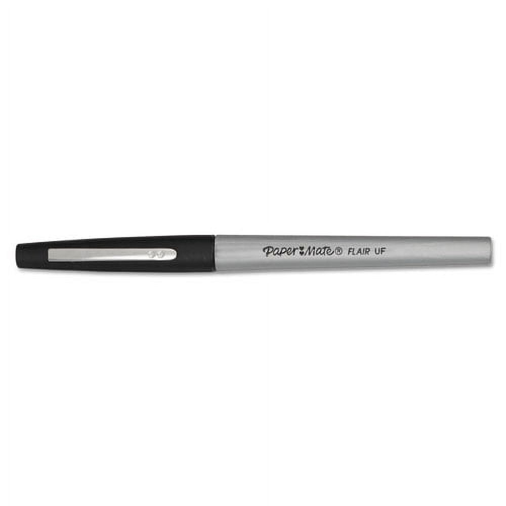 Flair Felt Tip Porous Point Pen, Stick, Extra-Fine 0.4 Mm, Black Ink ...