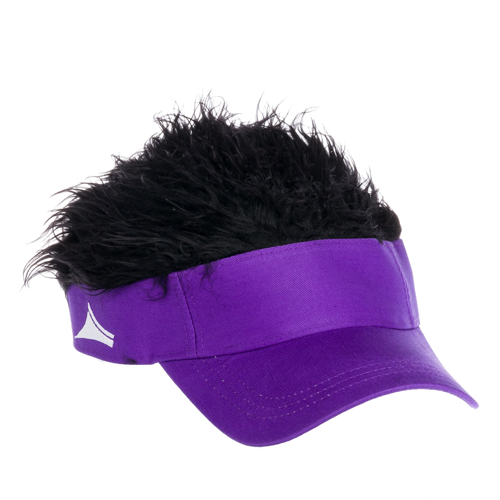 Flair Hair Black Hair Adjustable Visor Hat (Purple) - Walmart.com