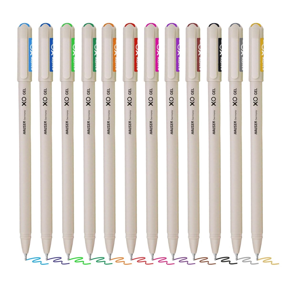Flair Hauser XO Multicolor Gel Pen with Hard Box Case, Sleek Body ...