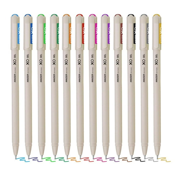 Flair Hauser XO Multicolor Gel Pen with Hard Box Case, Sleek Body ...