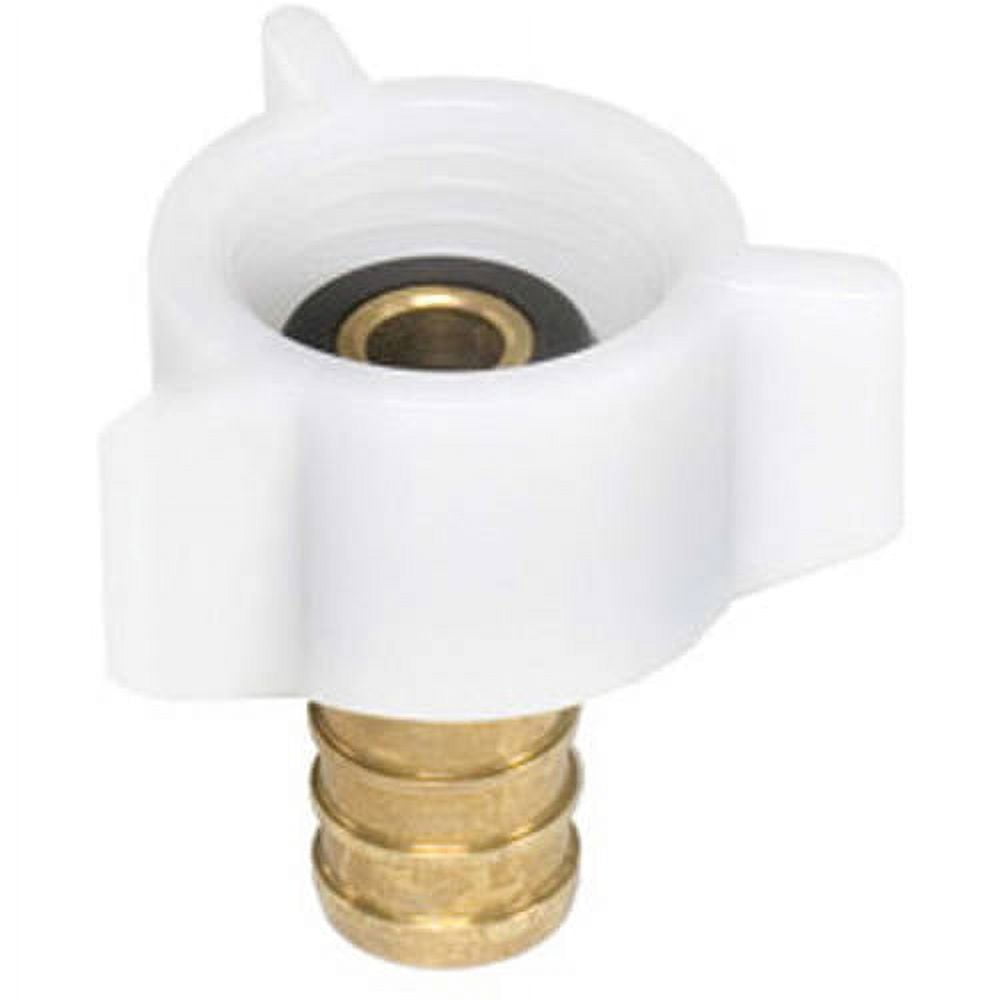 Flair-It 51177 Brass Swivel Adapter, 1/2" x 1/2" FPT SWV, Plastic Nut ...