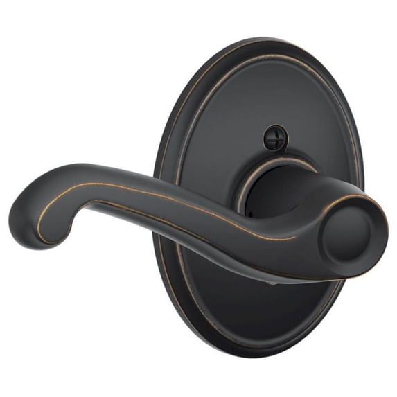 Flair Left Handed Lever with Wakefield Trim Non-Turning Lock, Aged ...