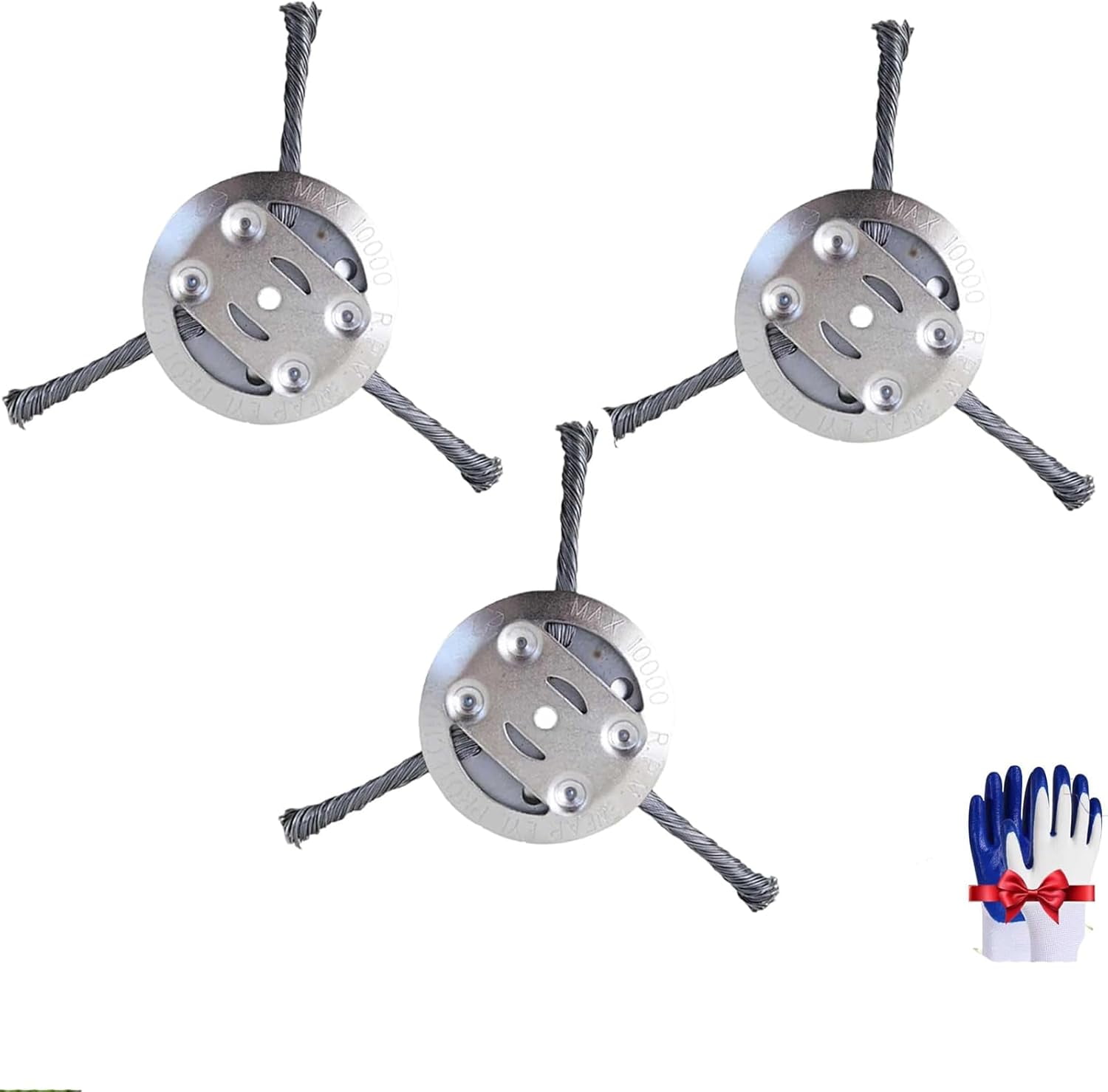 Flakaclsh Weed Eater Attachment, Beyonddraw 6 Inch Steel Wire Brush ...