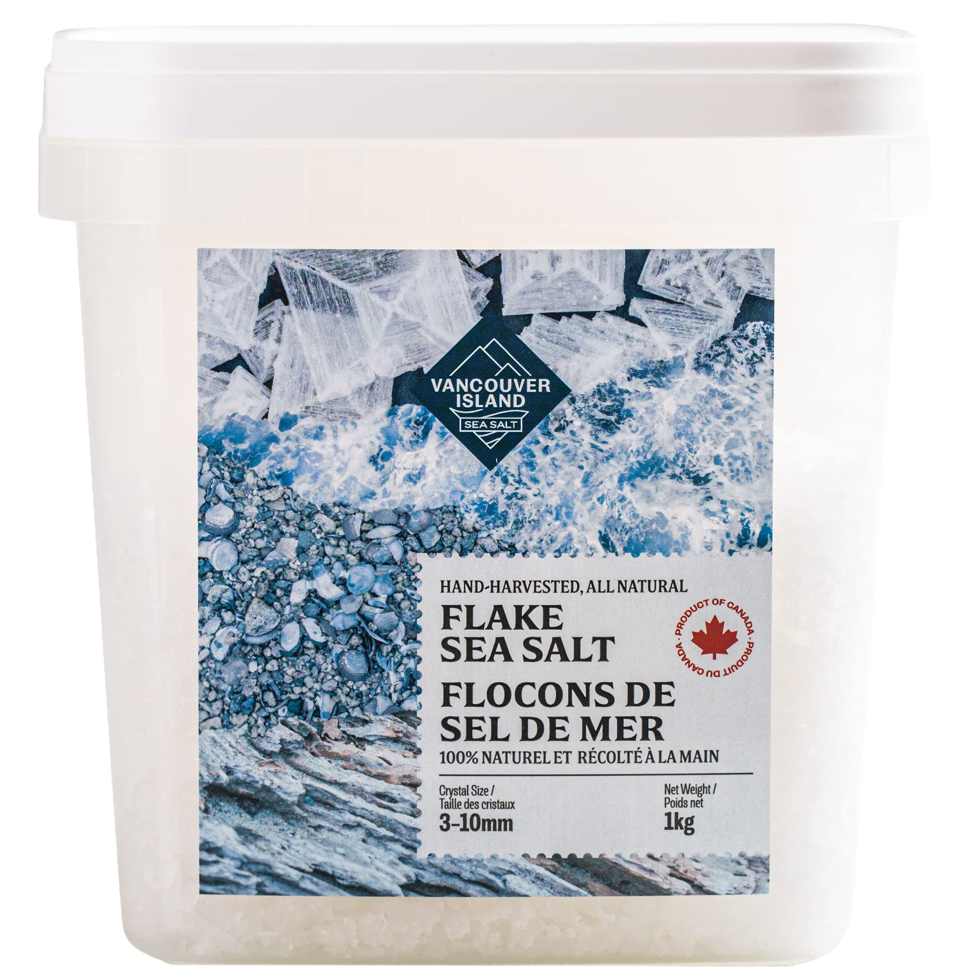 Flaky Sea Salt - IRF13 35oz of Large Gourmet Salt Flakes - Handcrafted ...