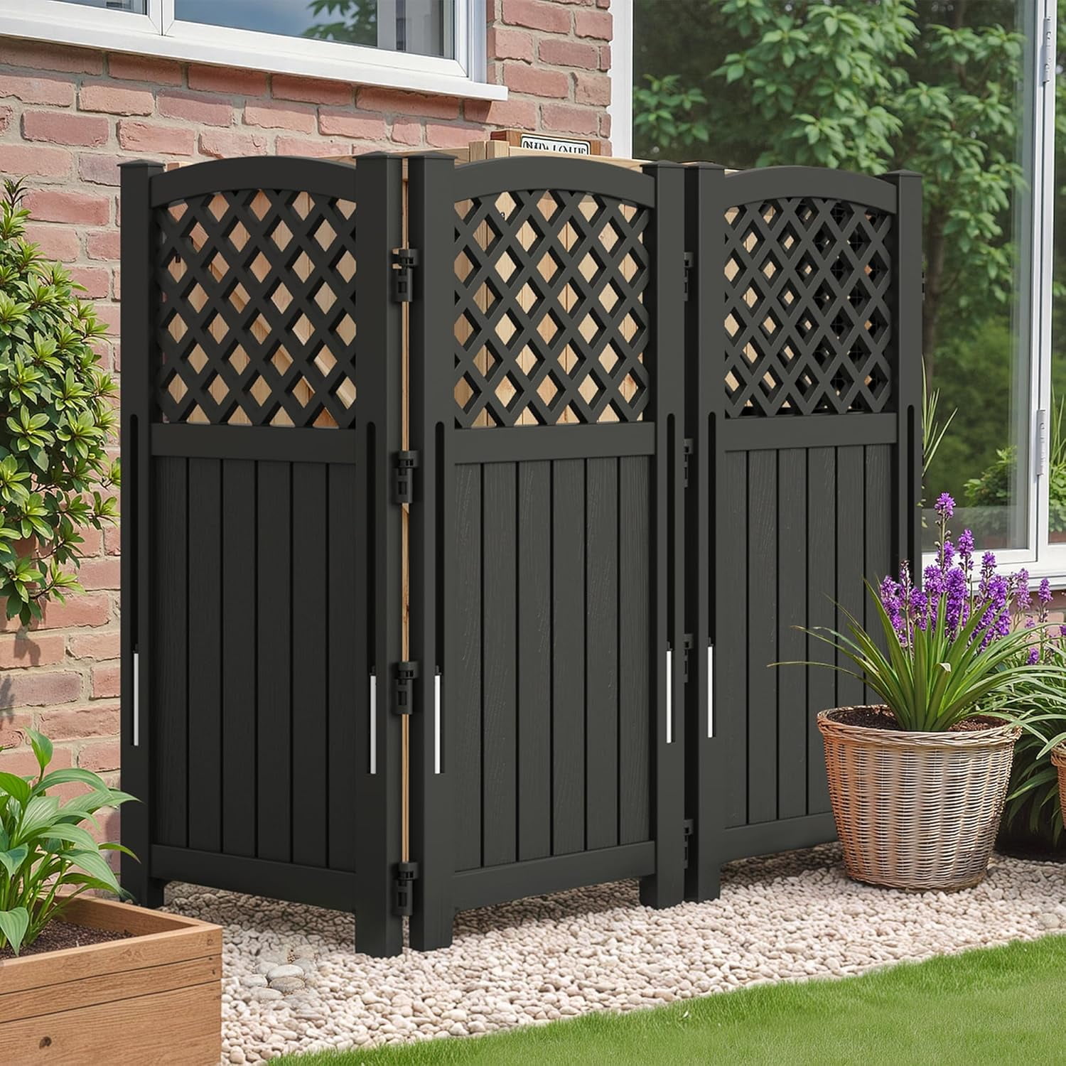 Flamaker Outdoor Privacy Fence Screen Lattice Mesh Outside Screen ...