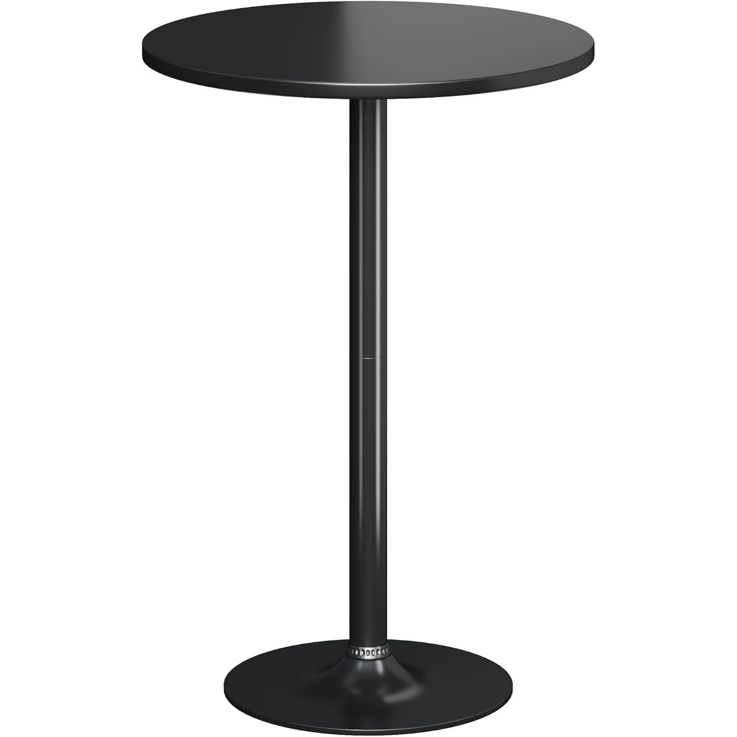 Flamaker Round Bistro Pub Table 1 Pack Modern Style Metal Base MDF Top ...