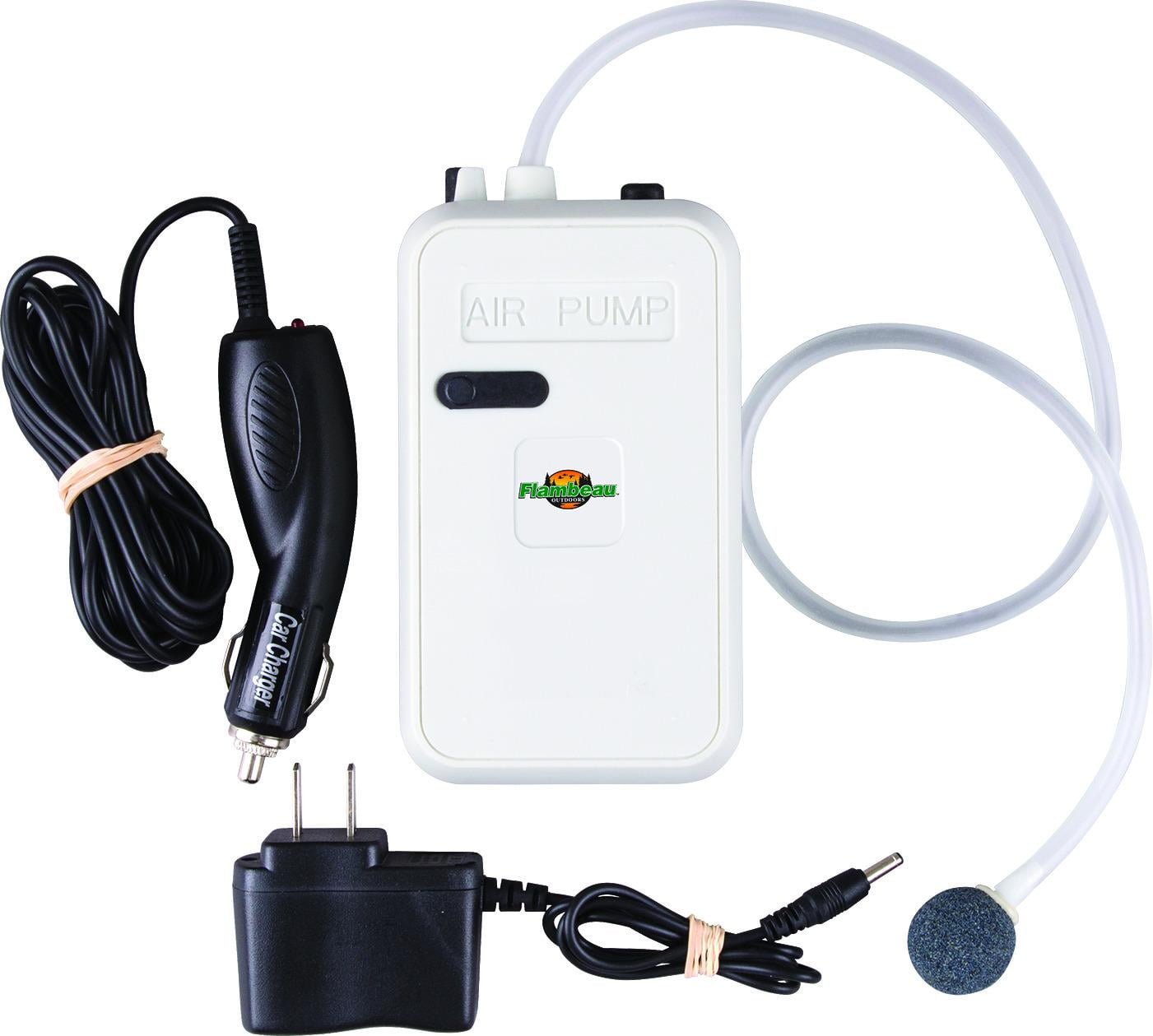 Flambeau Deluxe 12V/110V Water Resistant Aerator for Live Bait and Fish ...