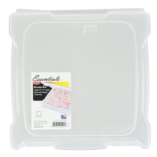 Flambeau Essentials, 26912AE, Scrapbook Box, Craft and Hobby Storage ...
