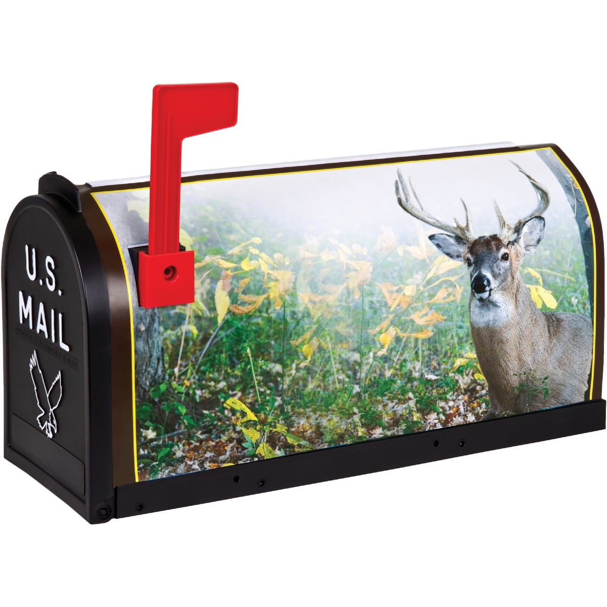 Flambeau Deer Decorative Plastic Mailbox T-RD-DER2 - Rural Post Mount ...