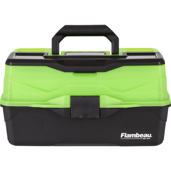 Flambeau, Classic Tray Tackle Box, 6383FG, Frost Green/Black - Walmart.com
