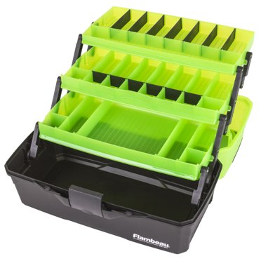 Flambeau Outdoors Fishing Tackle Box and Bait Storage Kit Two Tray ...