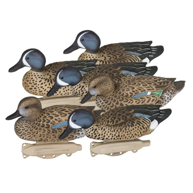 Flambeau Outdoors, 8016SUV Blue Winged Teal Decoys, Classic Floaters, 6 ...
