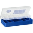 Flambeau Outdoors Zerust Mini One Tray Blue Plastic Tackle Box with 2 ...