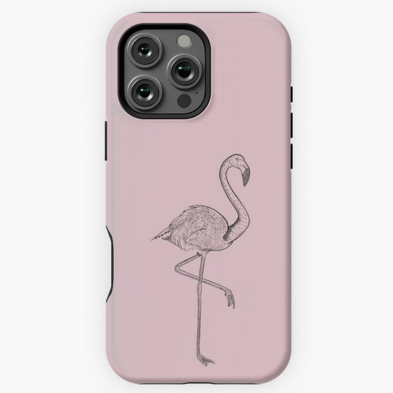 Flamboyant Flamingo Pink Phone Case for iPhone 16 15 14 13 12 11 Pro ...