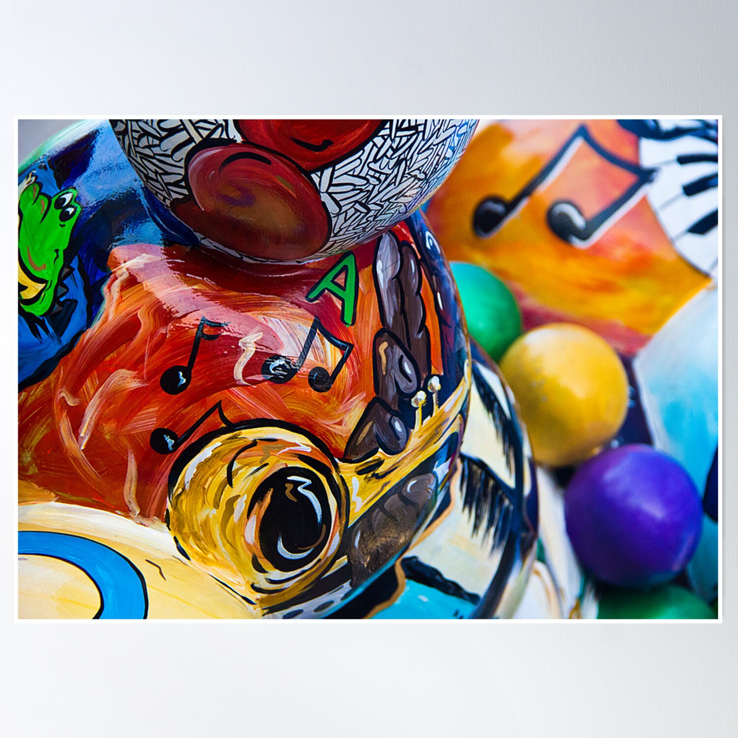 Flamboyant Horn Poster Wall Art, Modern Wall Decor, 24x36 UNFRAMED ...