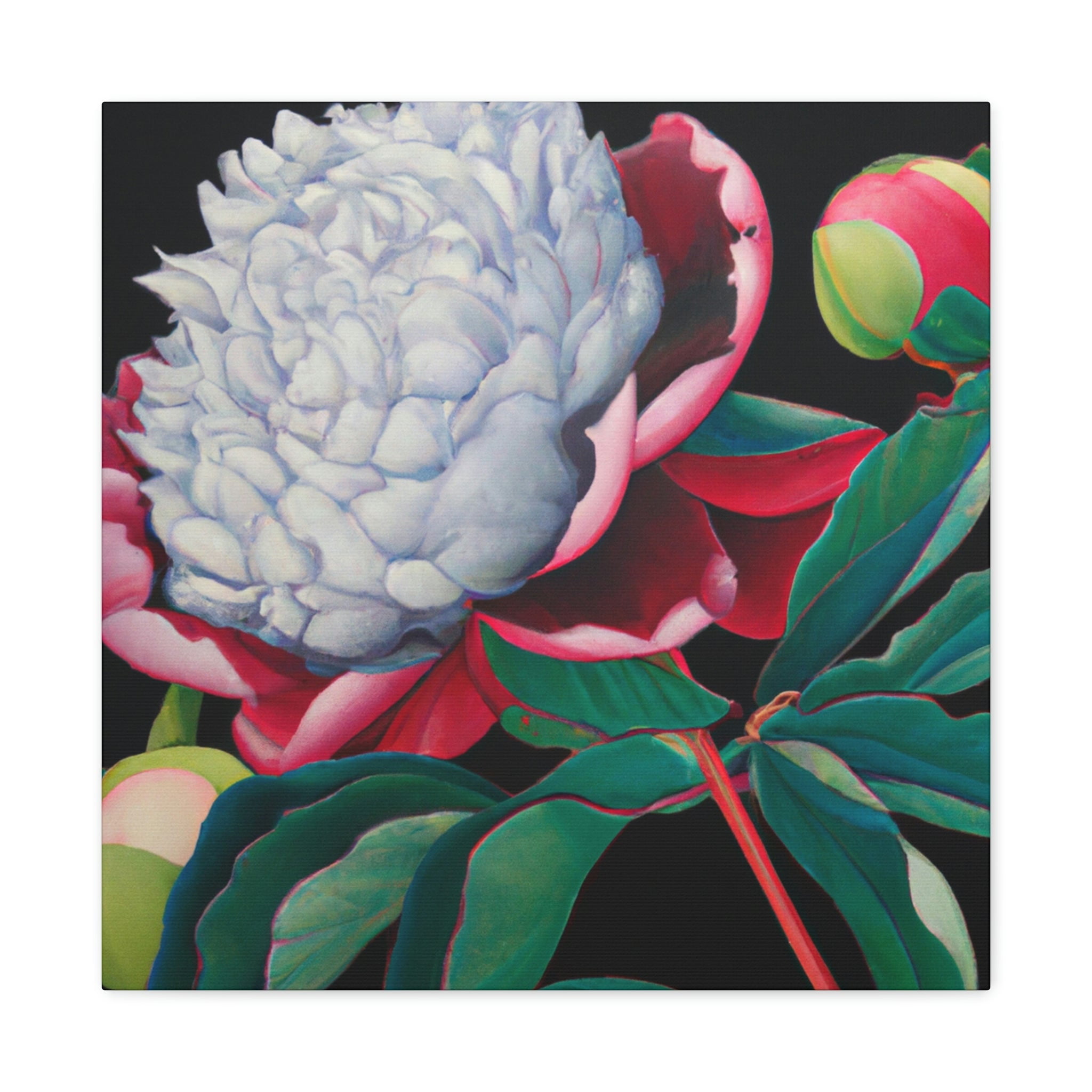 "Flamboyant Peony Bloom" - Canvas - Walmart.com