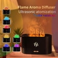 Flame Aroma Diffuser & Humidifier — 7-Color Changing Ultrasonic Cool ...