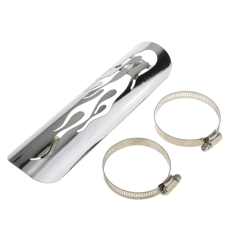 Flame Chrome Exhaust Muffler Pipe Heat Cover Heel Guard for Honda ...