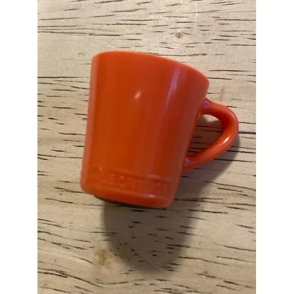 "Flame" Coffee Mug Magnet Le Creuset Plastic Magnetic Logo Nwt Dydo Tea ...