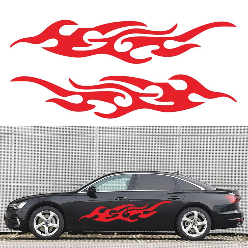 Flame Decal Set Large 67x 13inch Auto Graphic Body Car Truck Vinyl ...