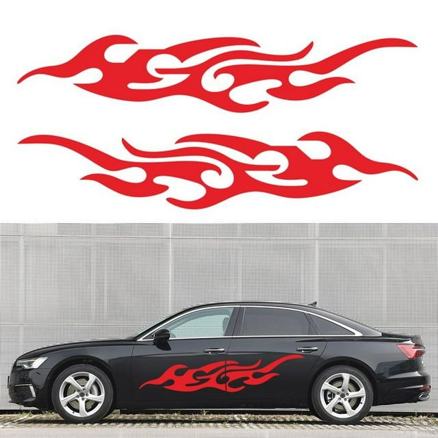 Flame Decal Set Large 67x 13inch Auto Graphic Body Car Truck Vinyl ...