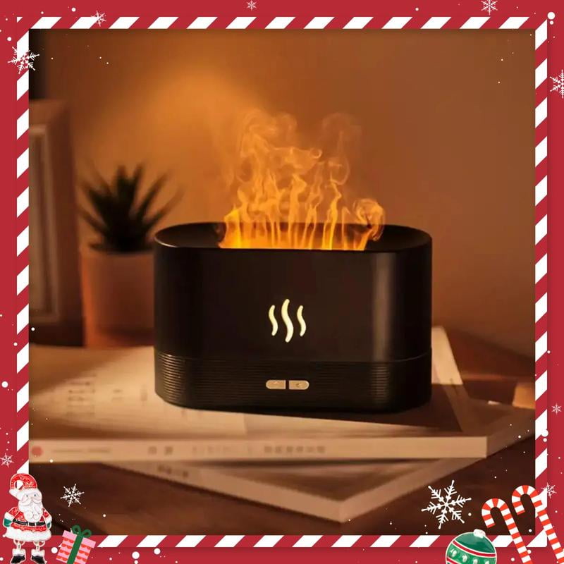 Flame Design Aroma Diffuser, USB Charging Desktop Air Humidifier with ...