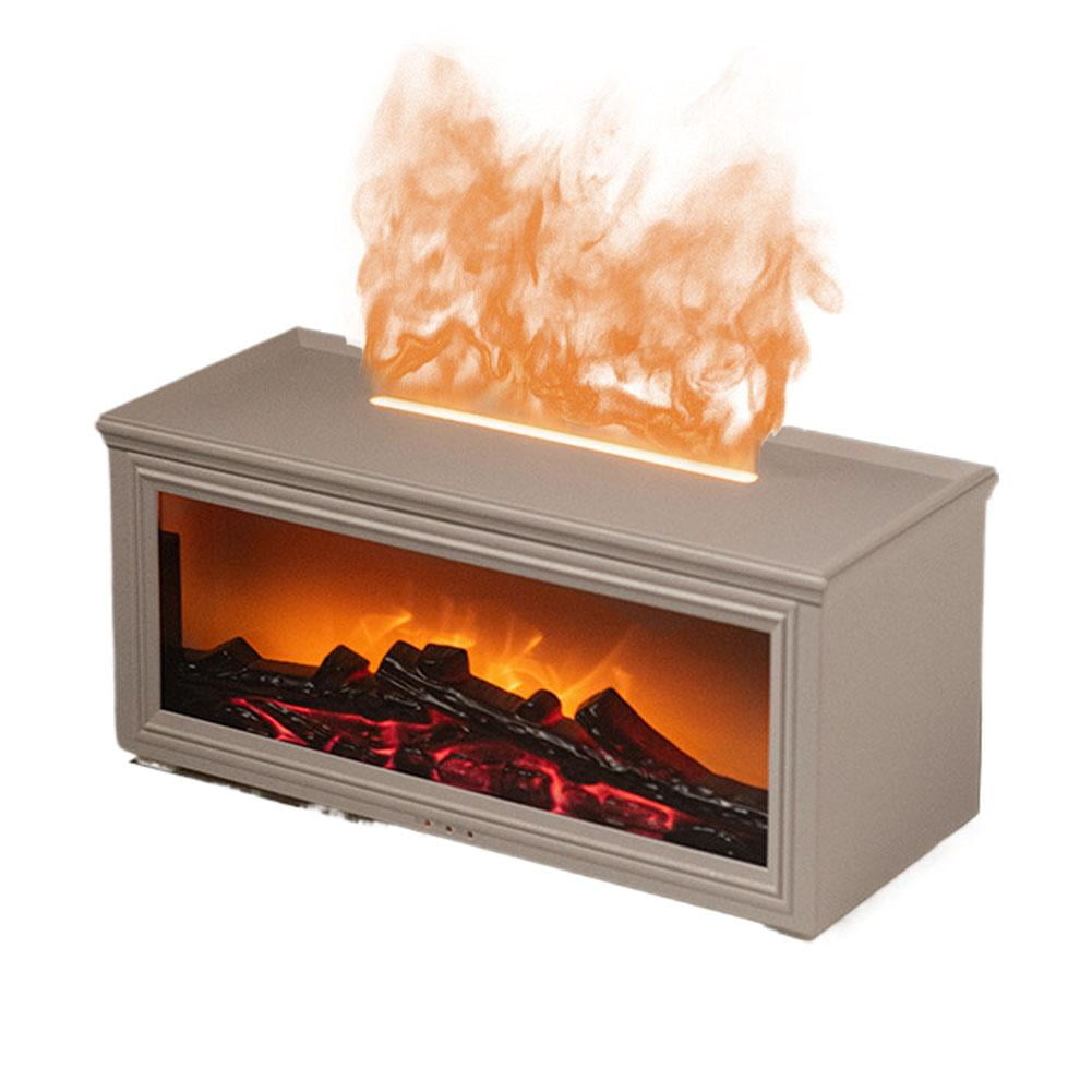 Flame Essential Oil Diffuser Humidifier, 280ml, LED Light Effect, USB ...