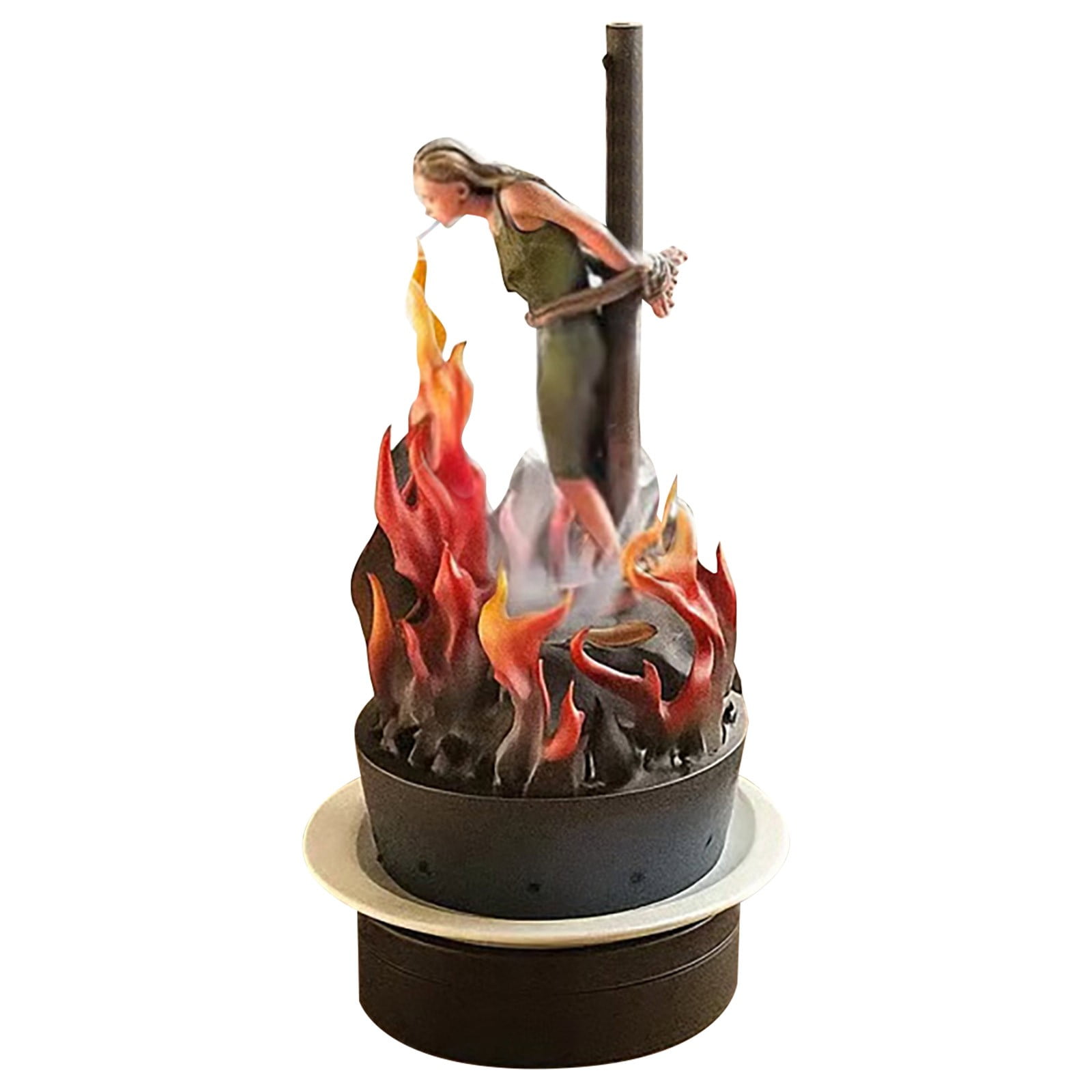 Flame Goddess Resin Incense Burner – Mystic Table Statue, Aromatherapy ...