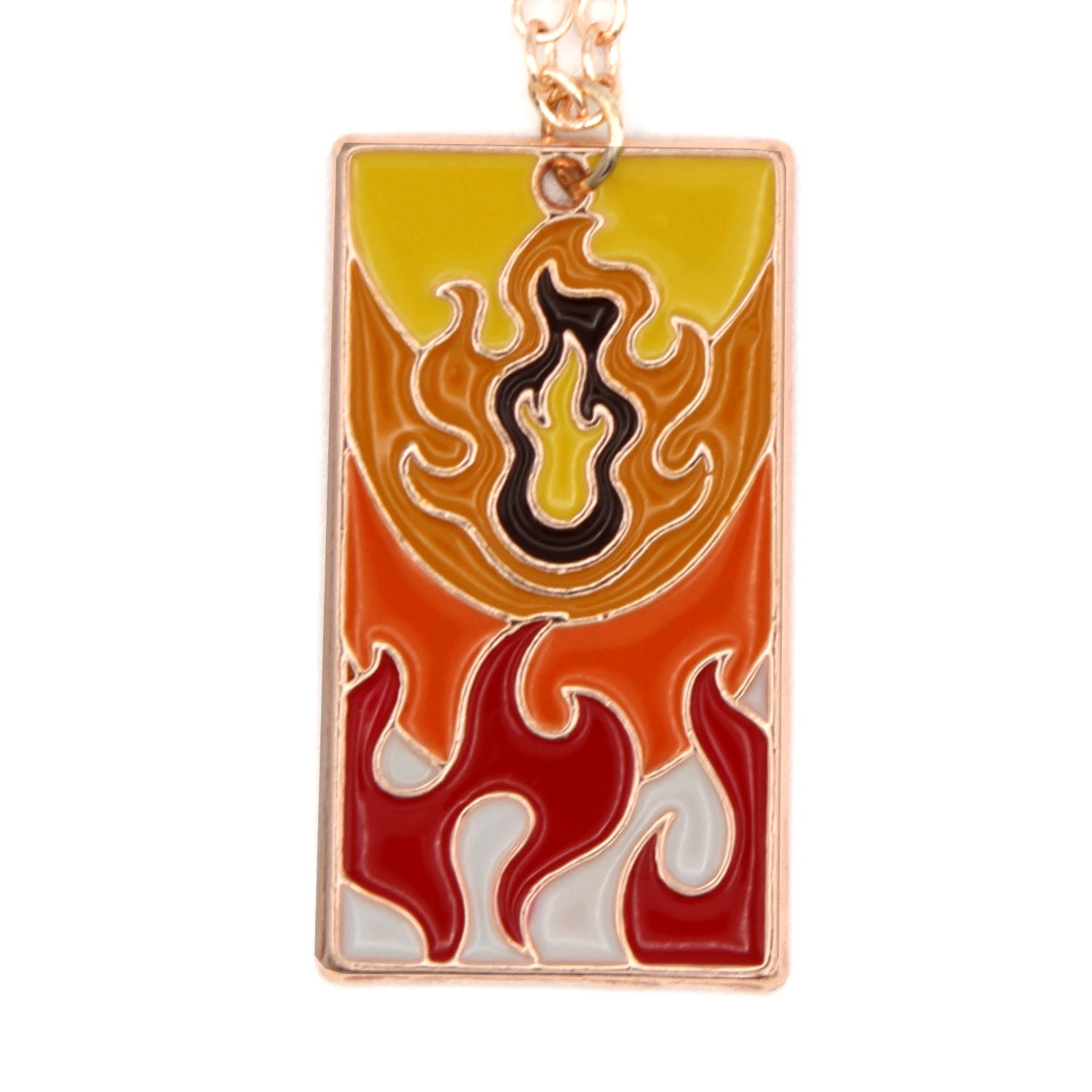 Flame Hanafuda - Demon Slayer Necklace Pendant - Walmart.com