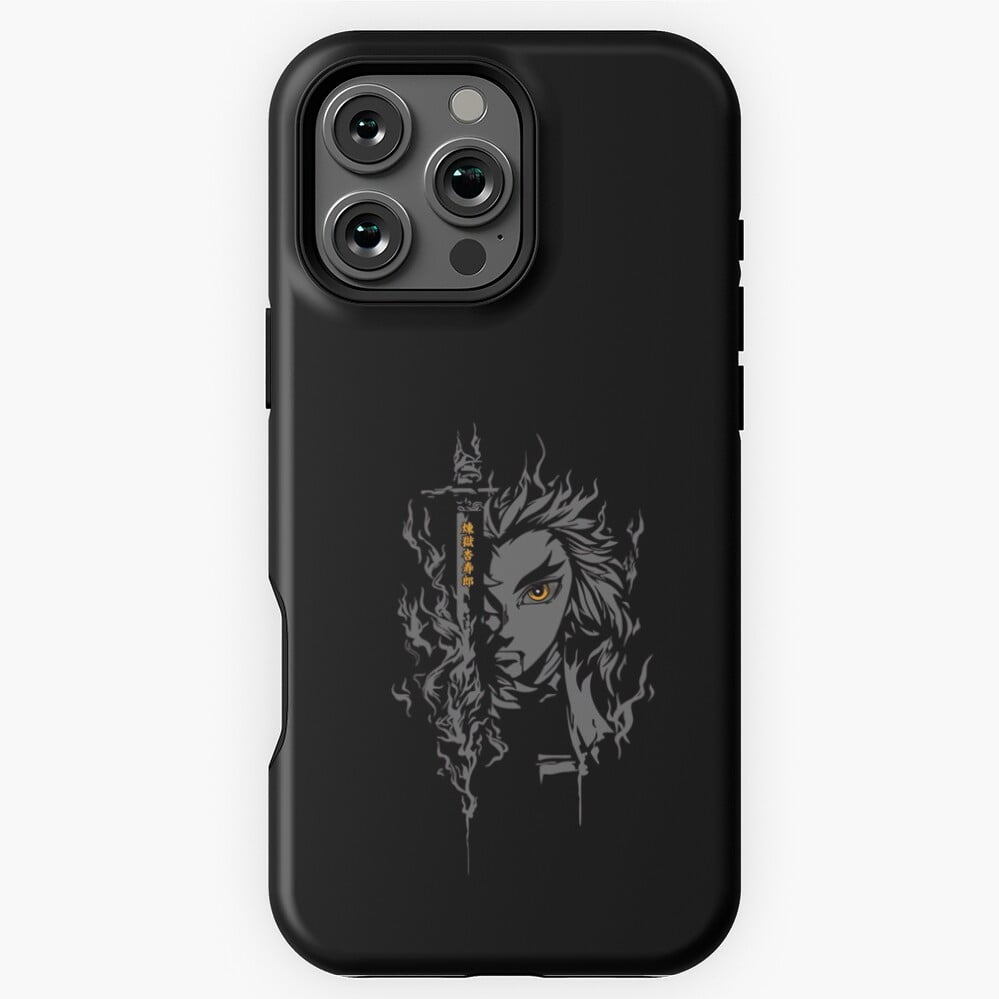 Flame Hashira Rengoku Demon Slayer Phone Case for iPhone 16 15 14 13 12 ...