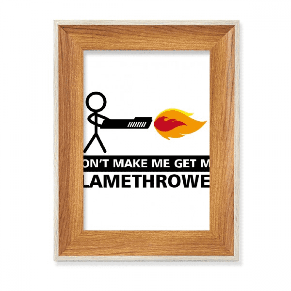 Flame Instrument Line Man Desktop Wooden Photo Frame Display Picture ...