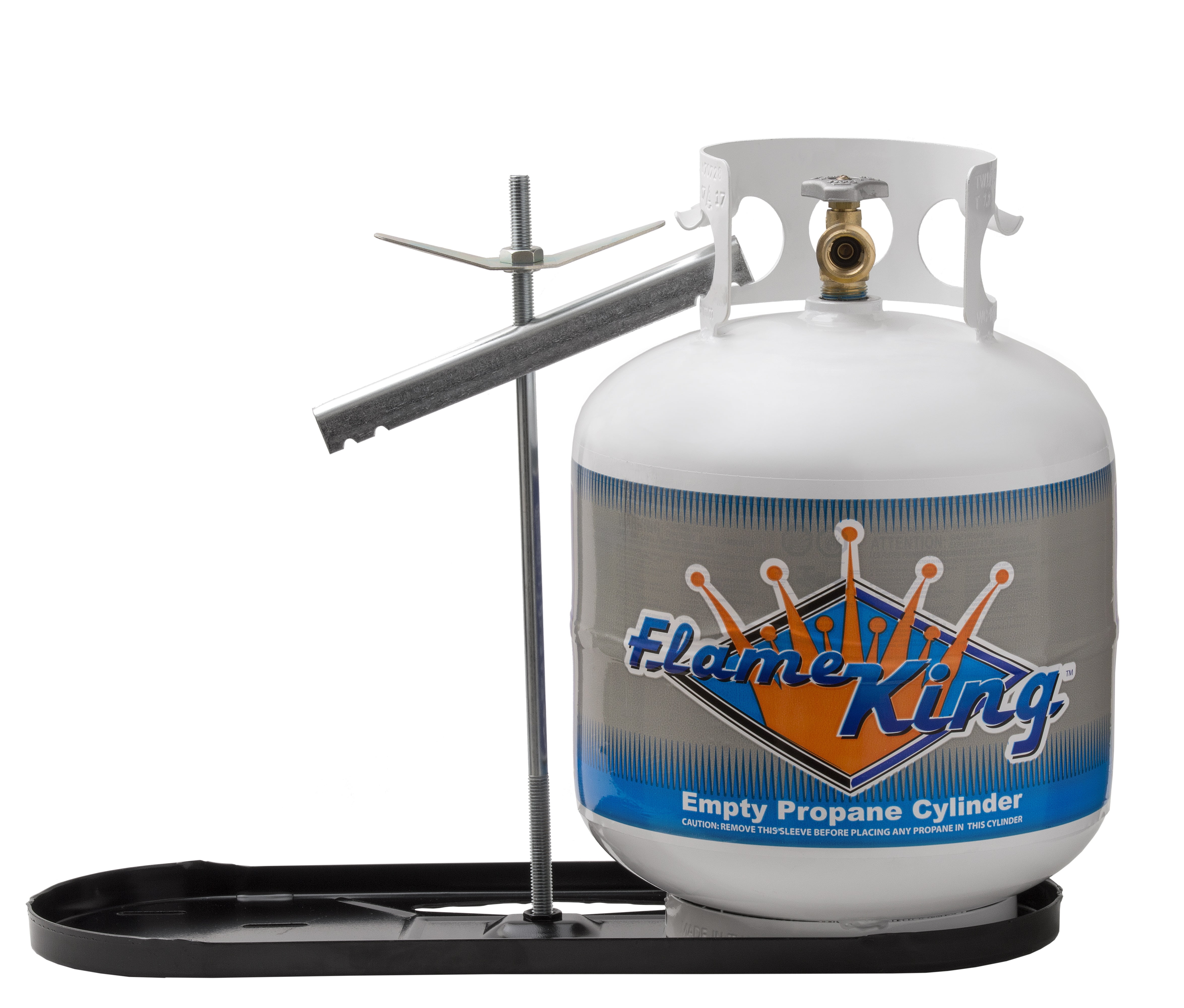 Flame King Dual RV Propane Tank Cylinder Rack for RVs and Trailers for ...