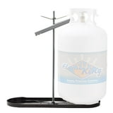 Flame King Dual RV Propane Holder for 30LB Tanks, Black/Silver Mounting ...